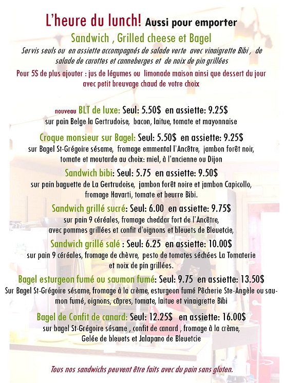 Déjeuner gourmand et diner santé